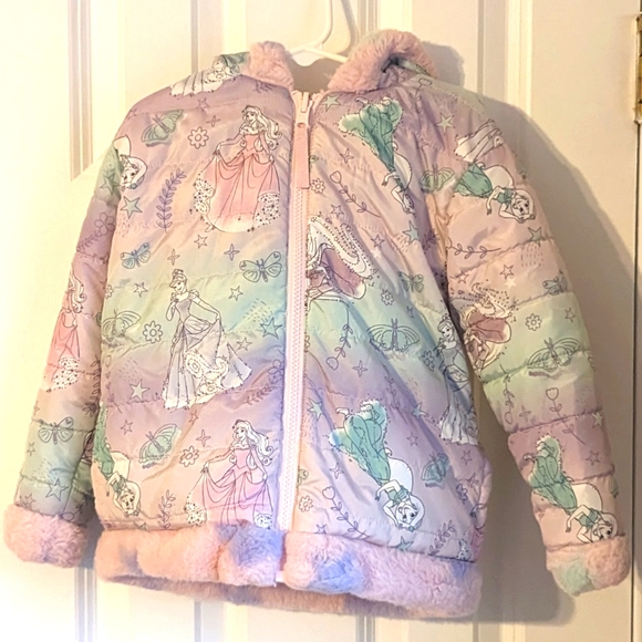 Disney | Jackets & Coats | Disney Princess Girls 4t Reversible Jacket ...